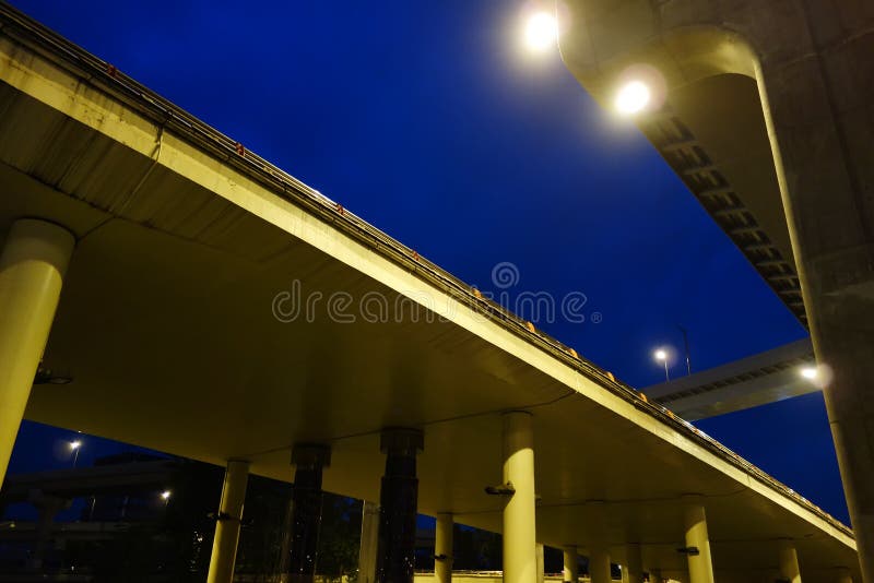 City Overpass View of Fisheye Stock Image - Image of city, aerial: 31216563