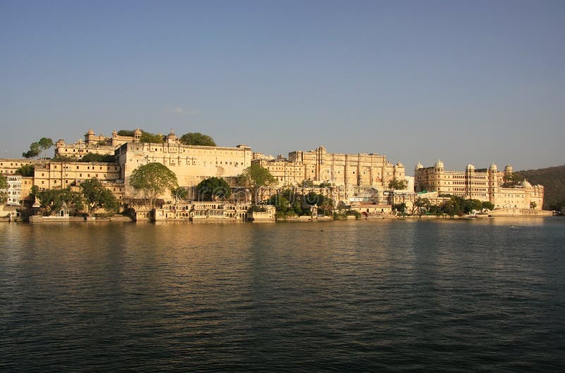 City Palace Complex, Udaipur, India Stock Photo - Image of lake, mughal ...