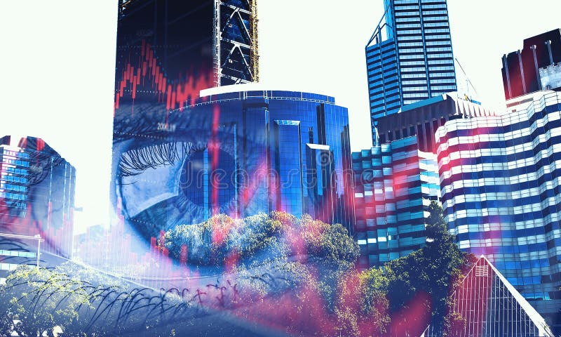 City panoramic view stock photo. Image of architecture - 129069574