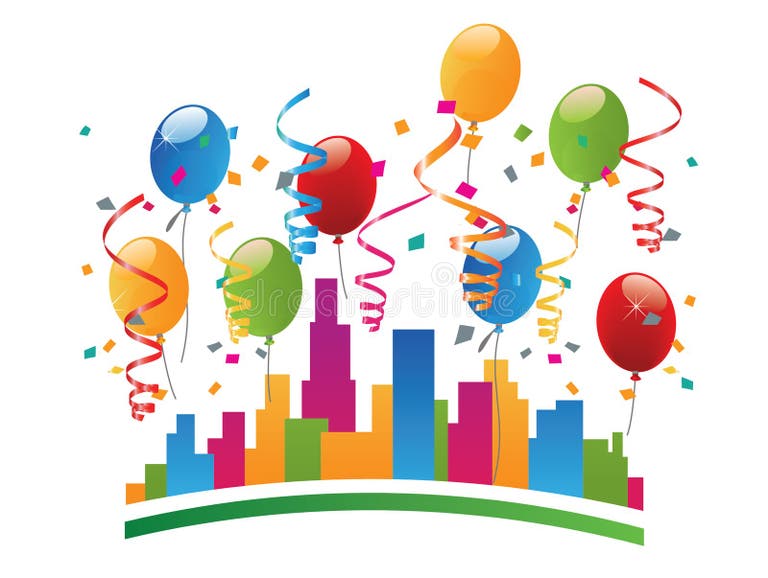 City Parade Confetti Background Stock Illustrations – 183 City Parade ...