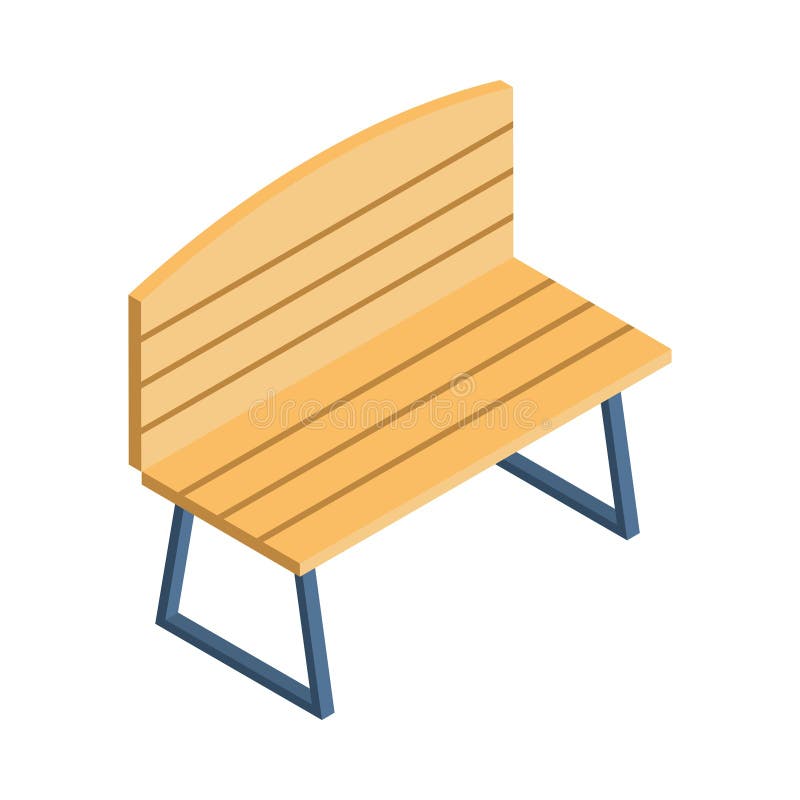 City Park Bench Composition Stock Vector - Illustration of modern, rest ...