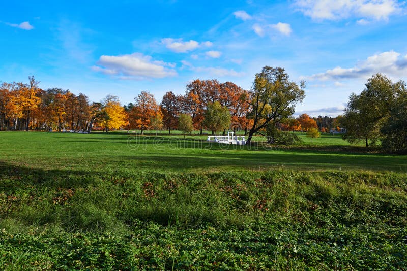 City Park. Different Colors of Autumn Stock Photo - Image of maple ...