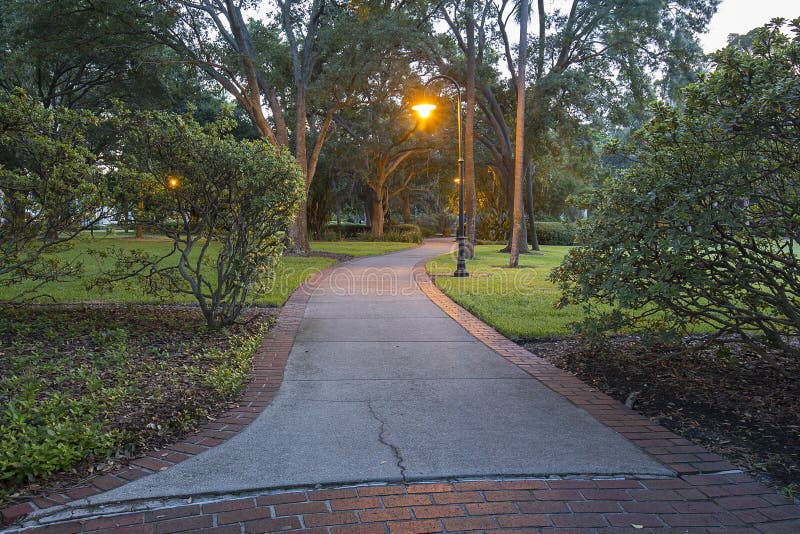City Park Pathway stock image. Image of trail, exercise - 56537461