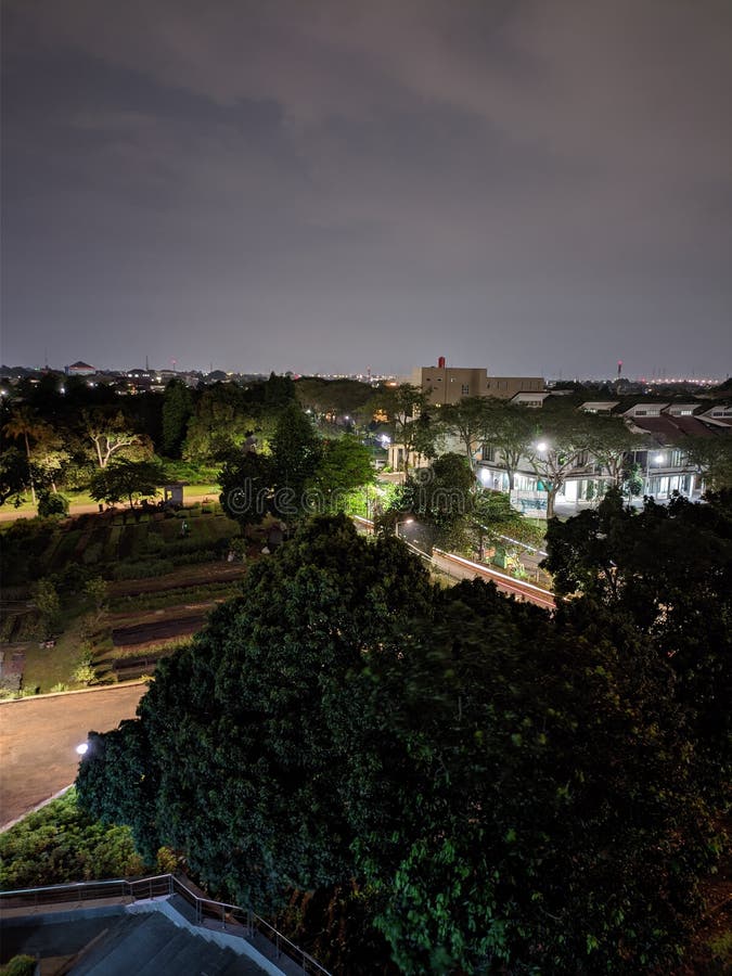 The City ??park View at Night Stock Photo - Image of view, park: 266820644