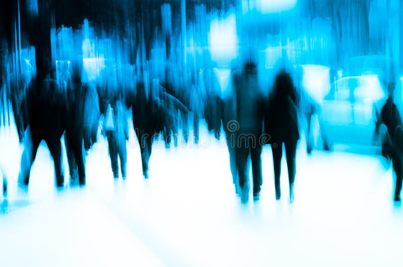 Crowd, People are Going To Work in Big City Stock Photo - Image of ...