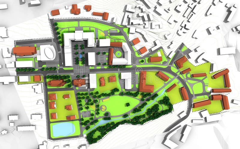 City plan stock illustration. Illustration of home, design - 25664986