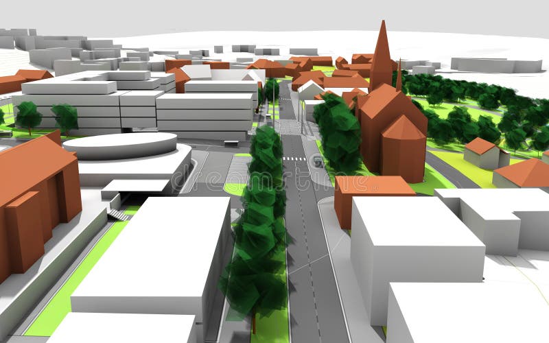 City plan stock illustration. Illustration of zone, town - 25665029