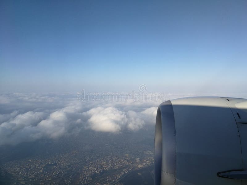 City from plane stock photo. Image of city, airplane - 112293260