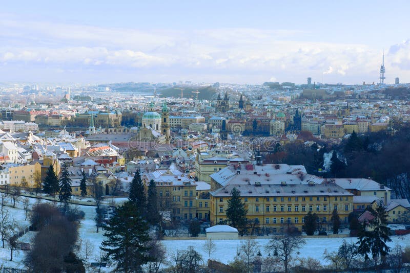 City of Prague in the Fall. Stock Image - Image of cityscape, imagery ...