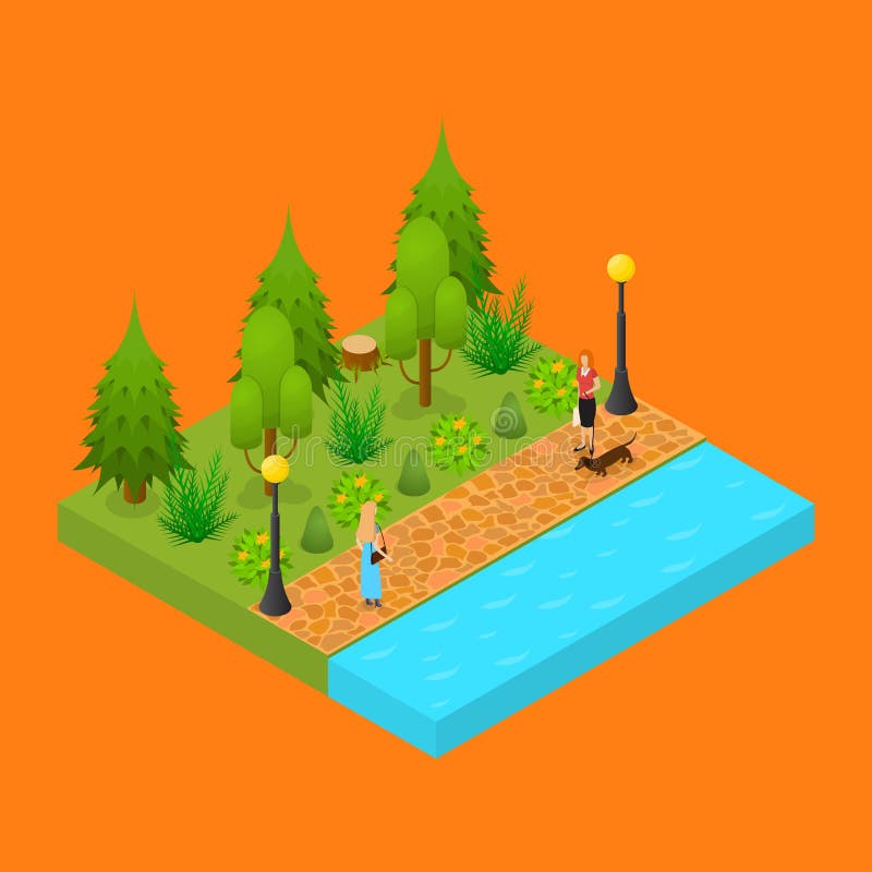 City Park Isometric Stock Illustrations – 8,761 City Park Isometric ...