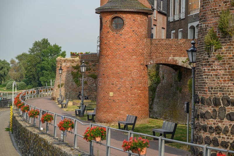 The City of Ress at the Rhine River in Germany Editorial Image - Image ...