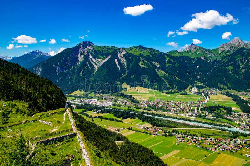 The City of Reutte in Tyrol Stock Image - Image of summer, resort ...