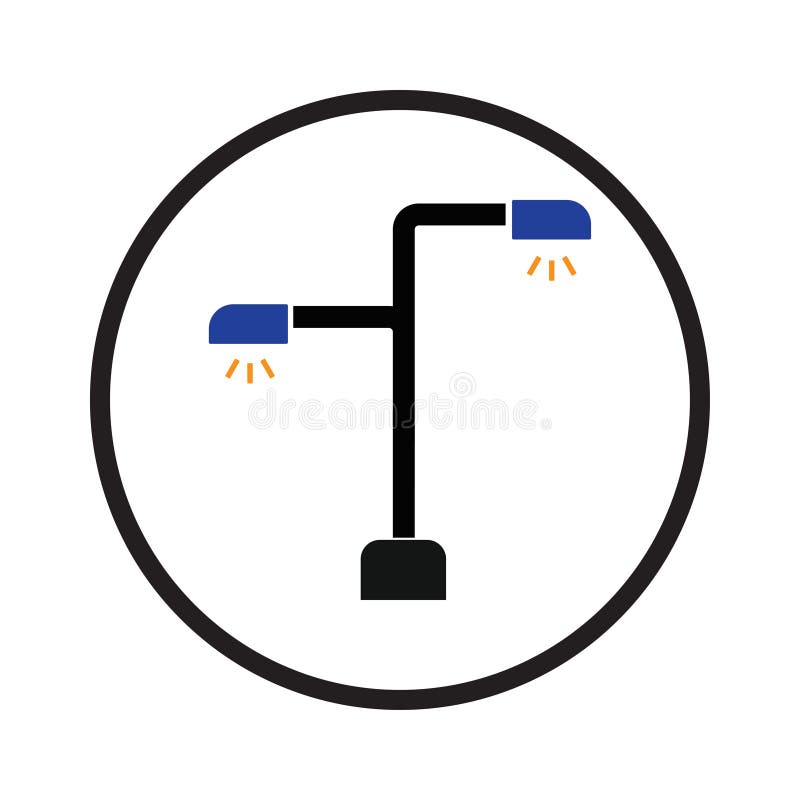 City Road Light, Road Lamp Icon Stock Vector - Illustration of icon ...