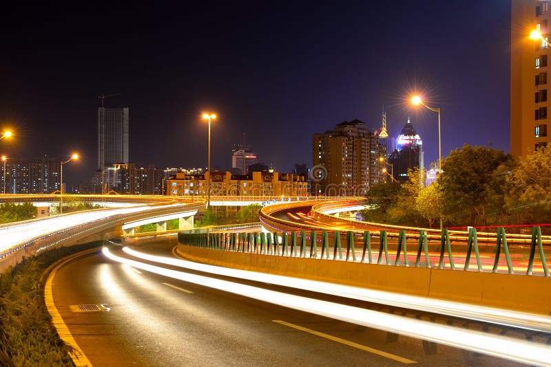 City Road at Night editorial stock image. Image of cloudy - 43897459