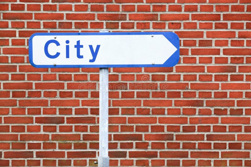 City road sign in Denmark stock photo. Image of traffic - 307888444