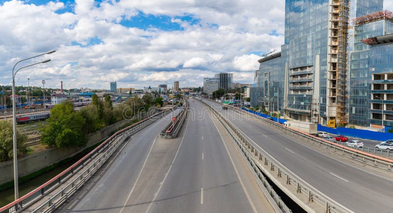 City Road Surface Floor with Viaduct Bridge Stock Photo - Image of ...