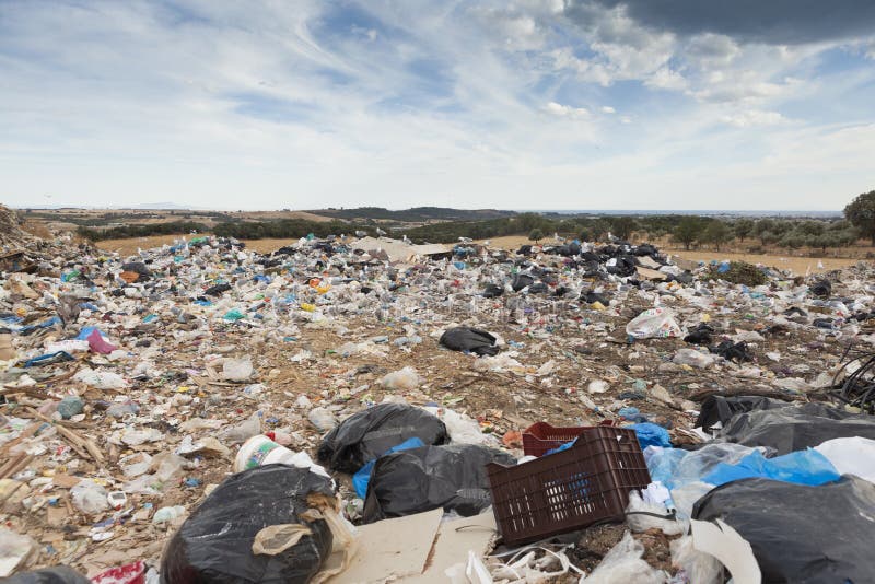 Pollution, Dumping of Garbage Stock Image - Image of bottle, disaster ...