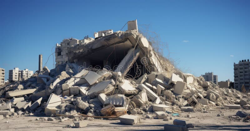 The City S Shattered Shadow. a Glimpse into the Debris of a Demolished ...