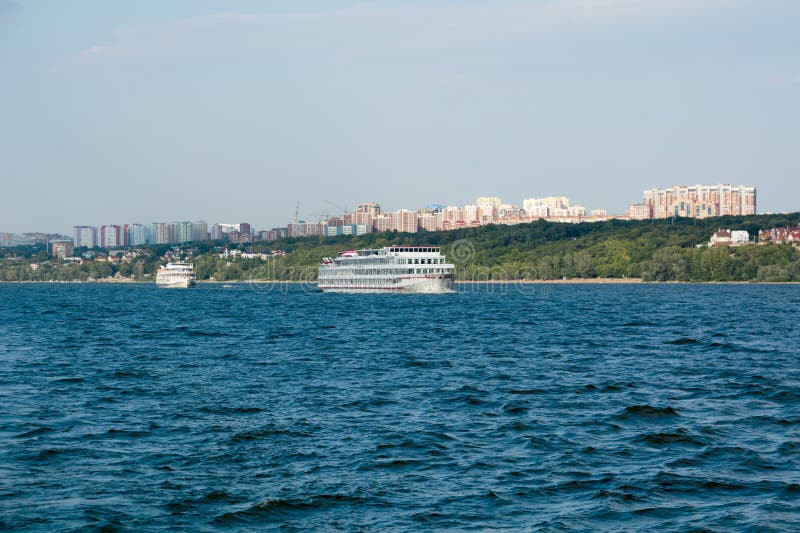 City of Samara with the Volga River Stock Image - Image of city, park ...