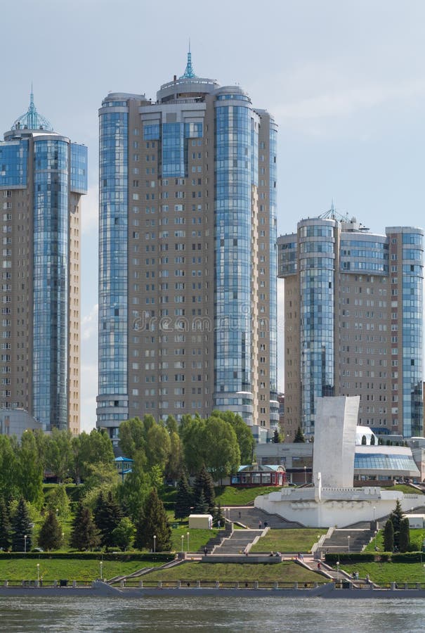 City of Samara with the Volga River Editorial Image - Image of ...