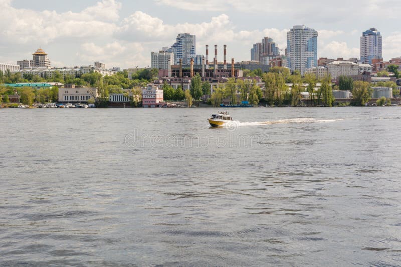 City of Samara with the Volga River Stock Photo - Image of park ...