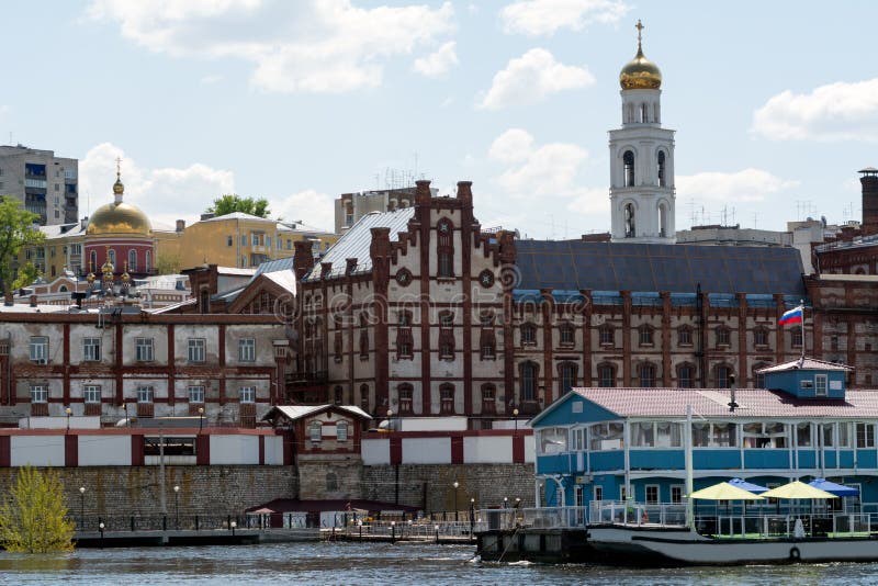 City of Samara with the Volga River Stock Image - Image of view ...