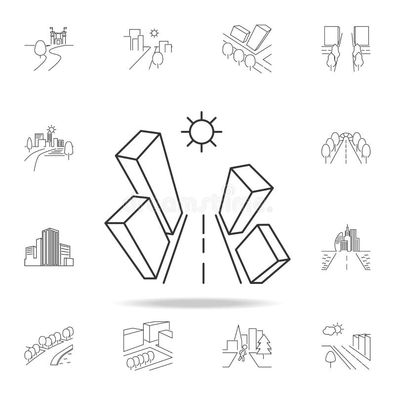 City Scape Line Icon. Element for Mobile Concept and Web Apps Stock ...