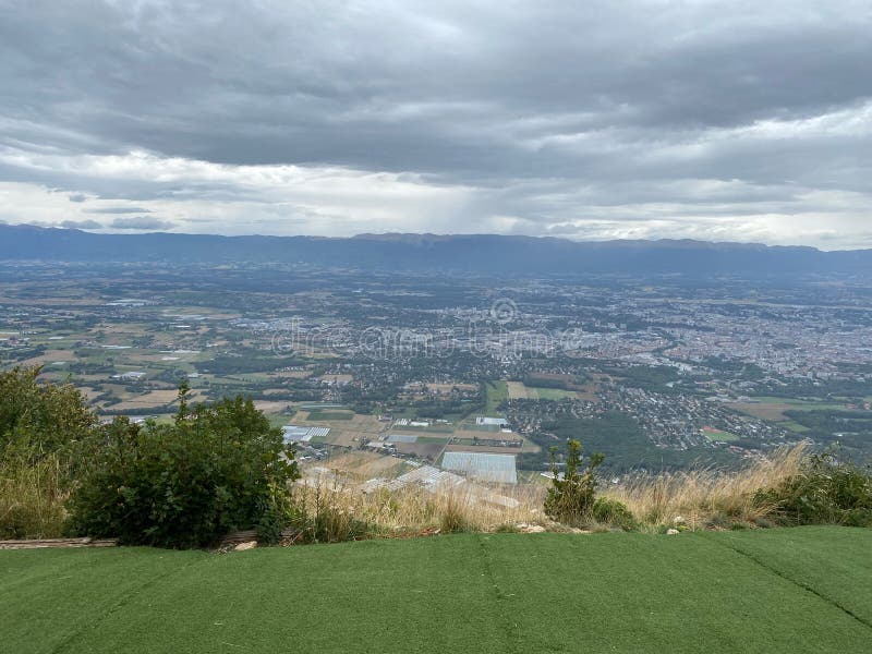 City Scape from a Mountain Cliff Stock Photo - Image of white, scape ...