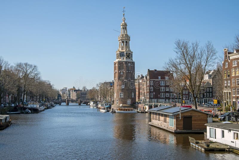 City Scenic from Amsterdam Netherlands Stock Image - Image of transport ...