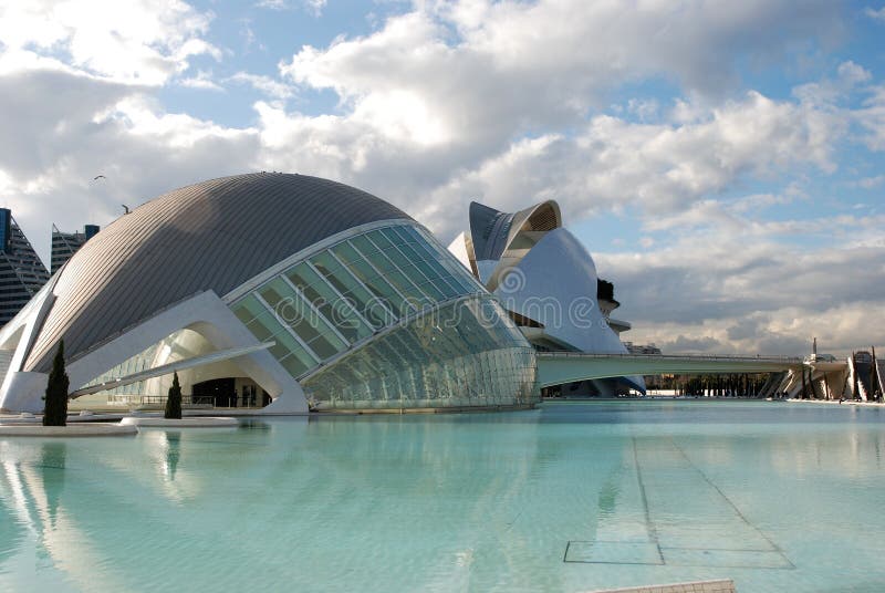 The City of Science and the Arts Editorial Photo - Image of water ...