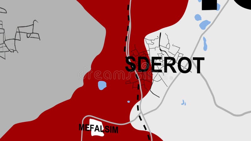 City of Sderot October 7 Map Stock Video - Video of october, sharia ...