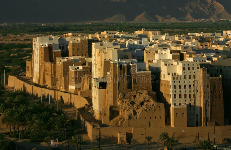 Shibam - Famous Yemeni Town Stock Photo - Image of impressive ...