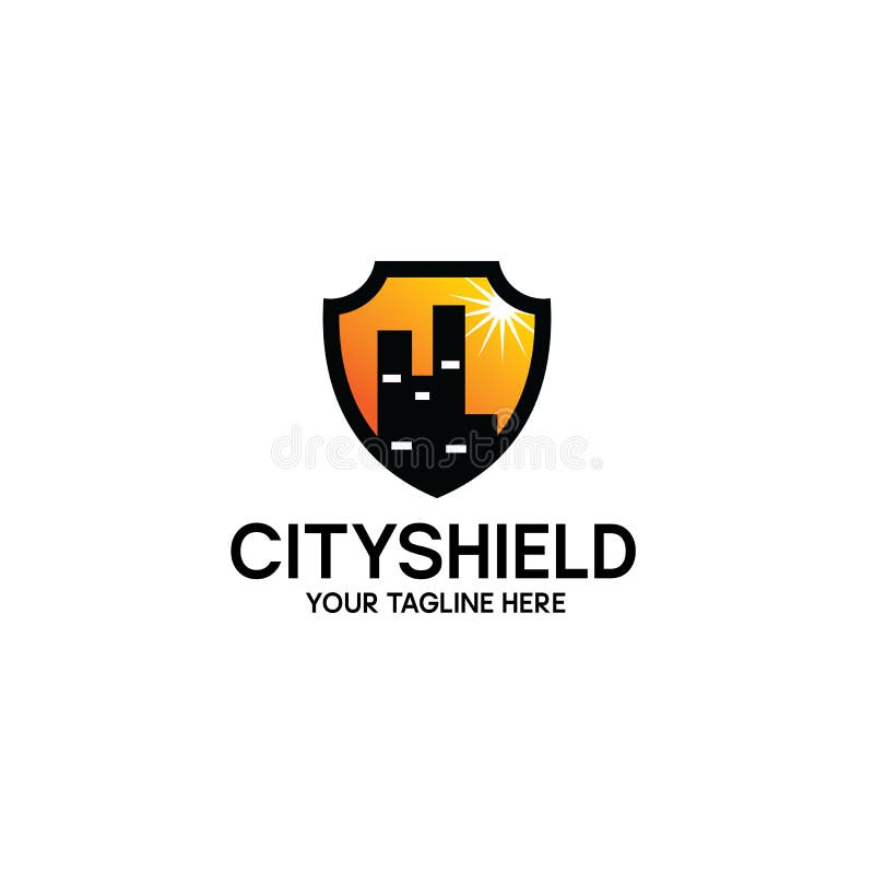 City Shield Logo Design Template Stock Vector - Illustration of privacy ...
