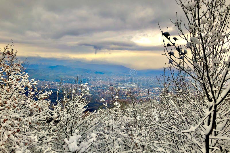 City of Skopje at night stock photo. Image of hill, colorful - 519426