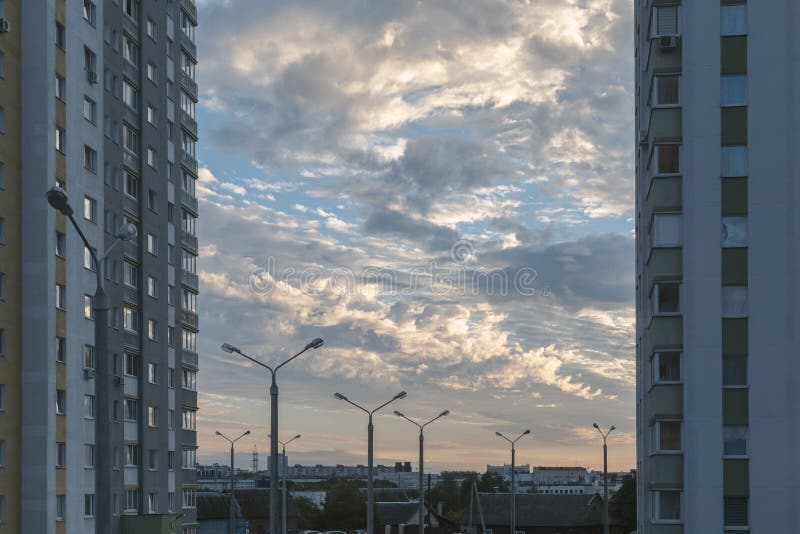 City sky background stock photo. Image of city, dramatic - 181861128
