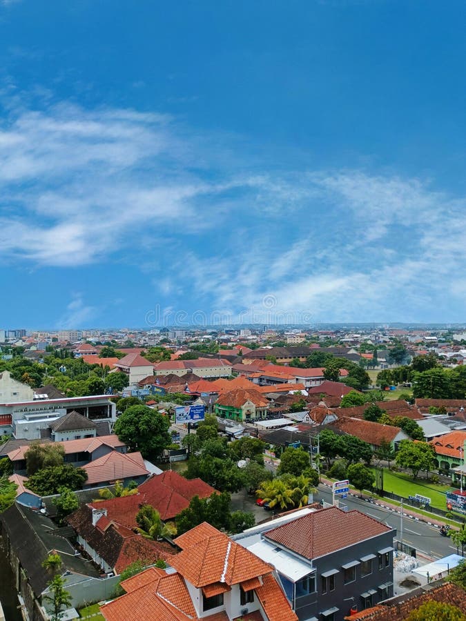 City Sky Natural Blue White Summer Cloud Height Editorial Stock Photo ...
