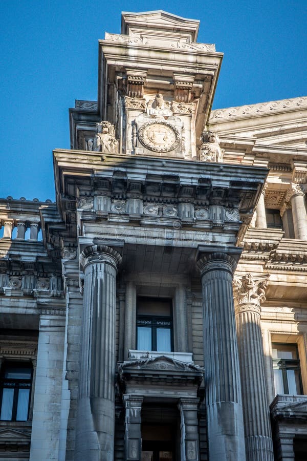 City Skyline of Brussels Belgium on a Beautiful Spring Day Stock Image ...