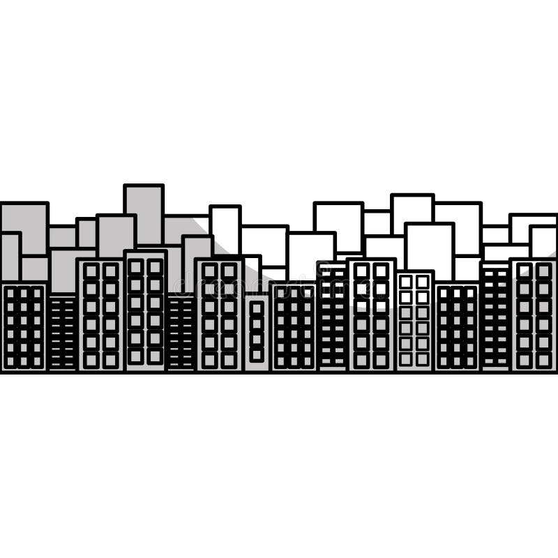 City skyline icon image stock illustration. Illustration of landscape ...