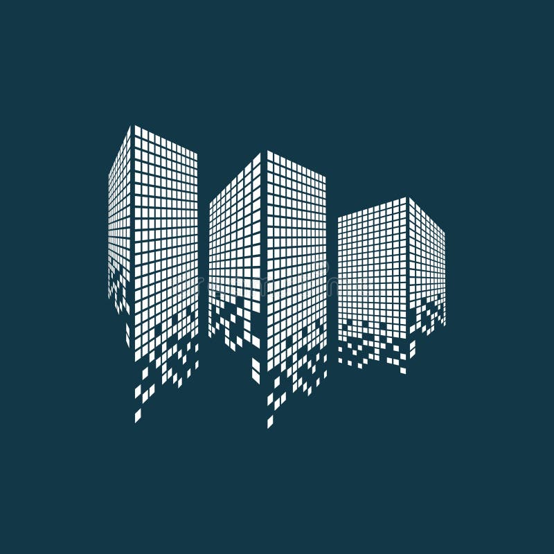 City skyline logo stock vector. Illustration of design - 121703332