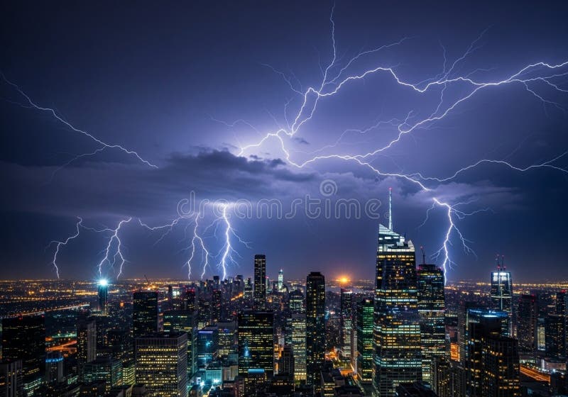 Multiple Visible Lightning Bolts Stock Illustrations – 79 Multiple ...