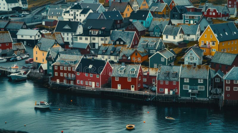 City Skyline Reflecting on Water, Ideal for Urban Development Concepts ...