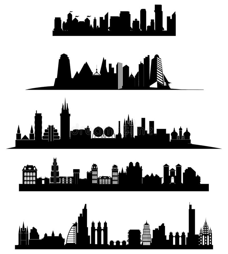 City skyline stock vector. Illustration of corporate - 36868437