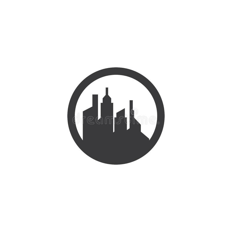 City Skyline, City Silhouette Logo Icon Vector Stock Vector ...