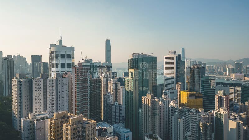 The City Skyline of the West of Chai Wan 14 Oct 2022 Editorial Image ...