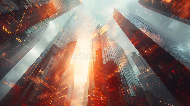 Sunlight Filters through Skyscraper Windows, Warming the Wood Interiors ...