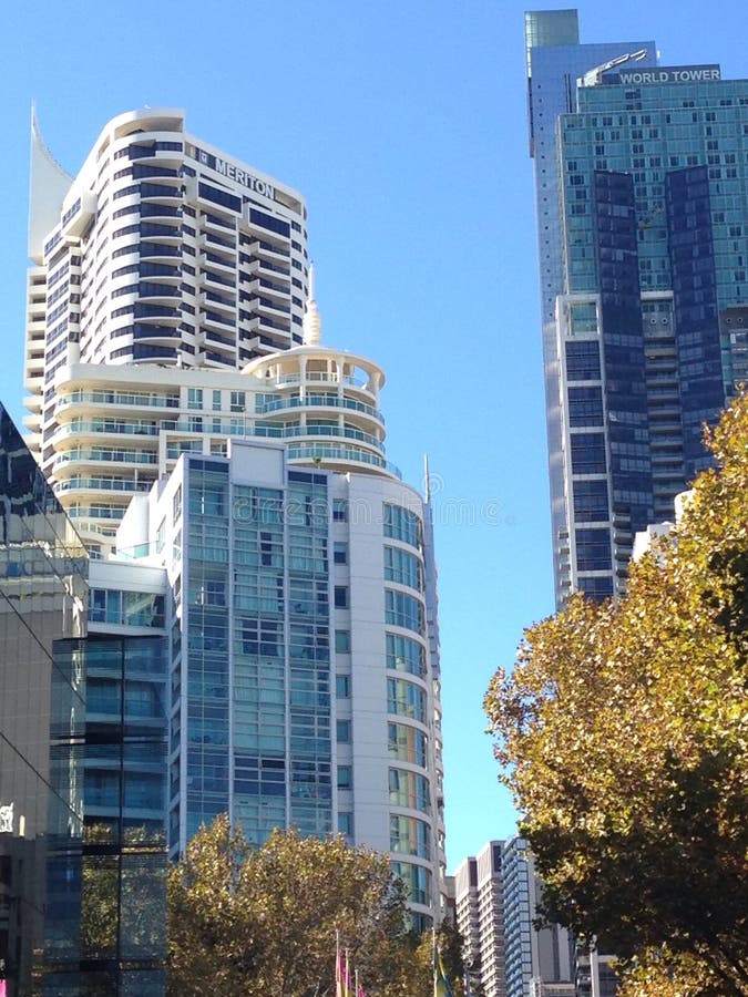 City Skyscrapers Buildings Highrise Skyline Editorial Image - Image of ...