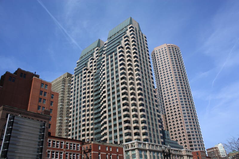 City skyskraper buildings stock photo. Image of development - 13539900