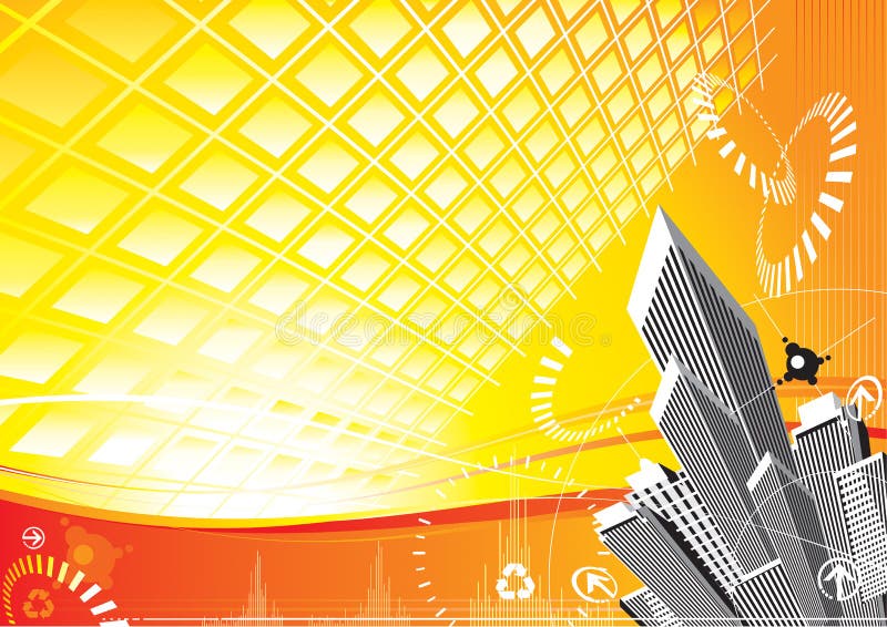 City Solar Power stock vector. Illustration of environmental - 4964791