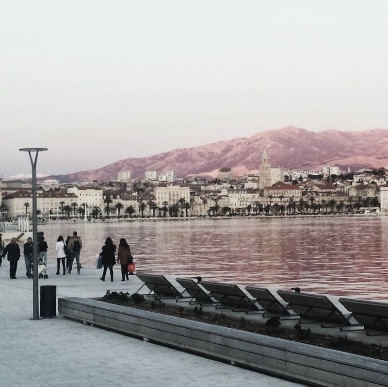 Split Riva Promenade, Croatia Editorial Stock Photo - Image of croatia ...