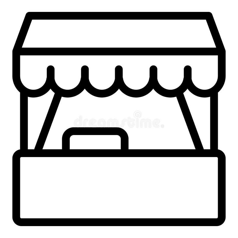 Booth Vendor Outline Stock Illustrations – 133 Booth Vendor Outline ...